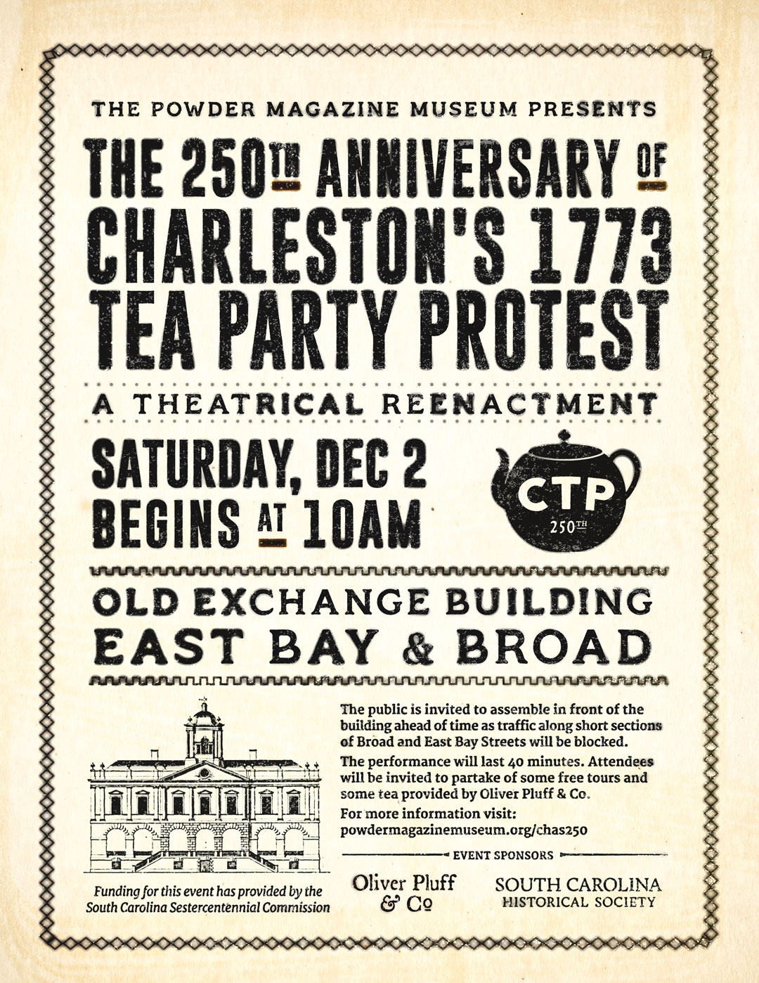 Tea Party Protest Event - South Carolina Historical Society