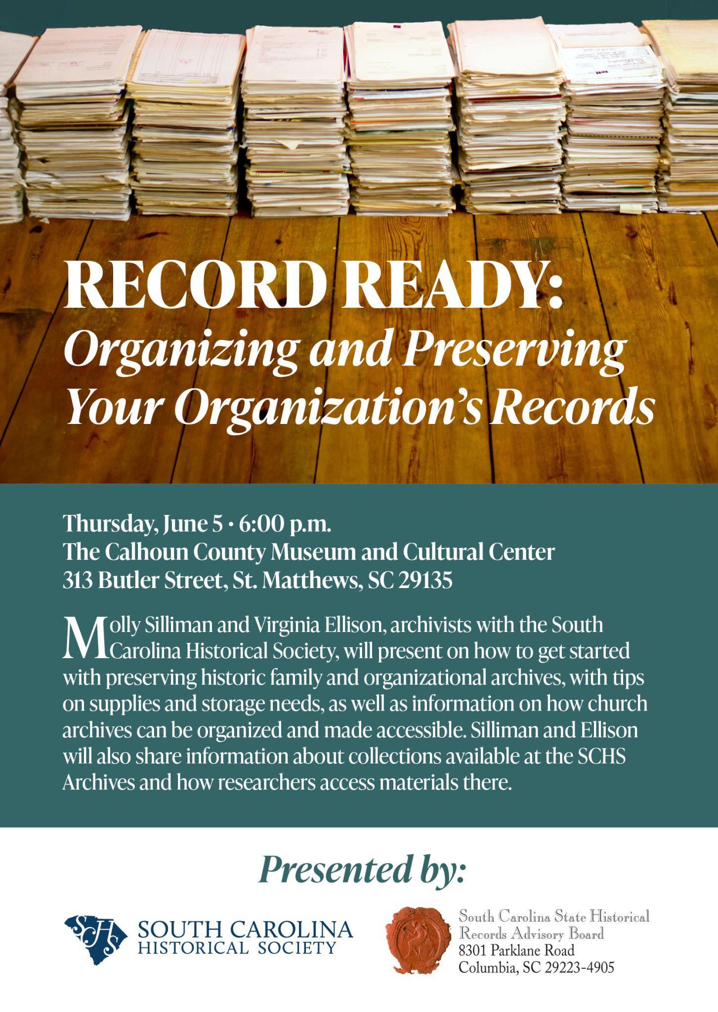 Record Ready: Organizing & Preserving Your Organization’s Records ...